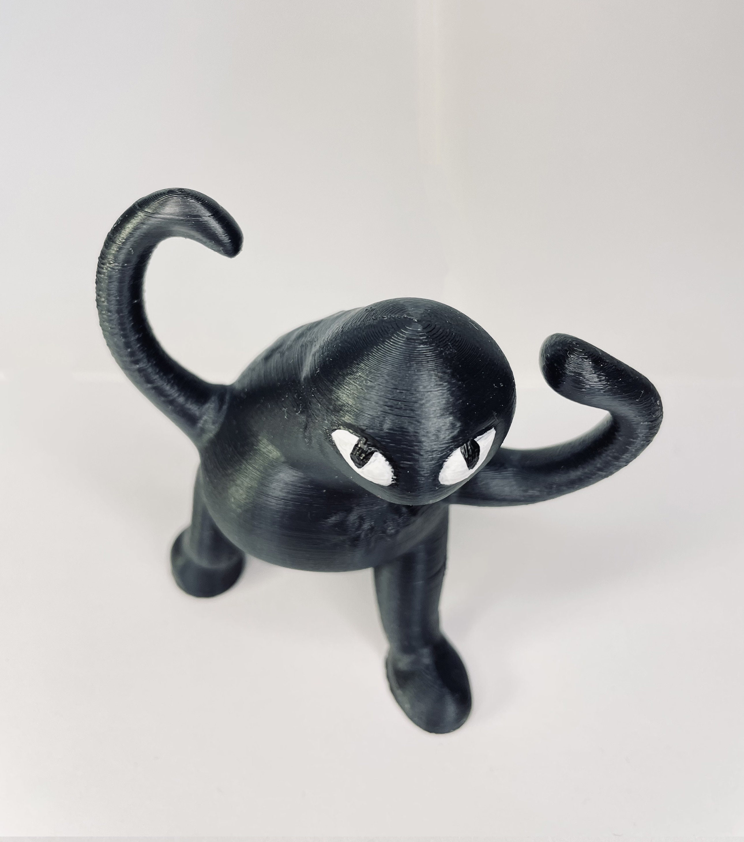 Cursed Black Cat Funny Meme Figurine - Etsy