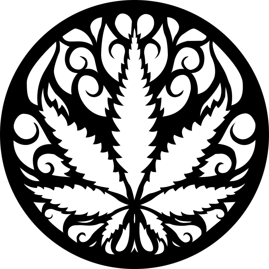 Laser Engraving/cutting Cannabis Leaf SVG Digital Media - Etsy