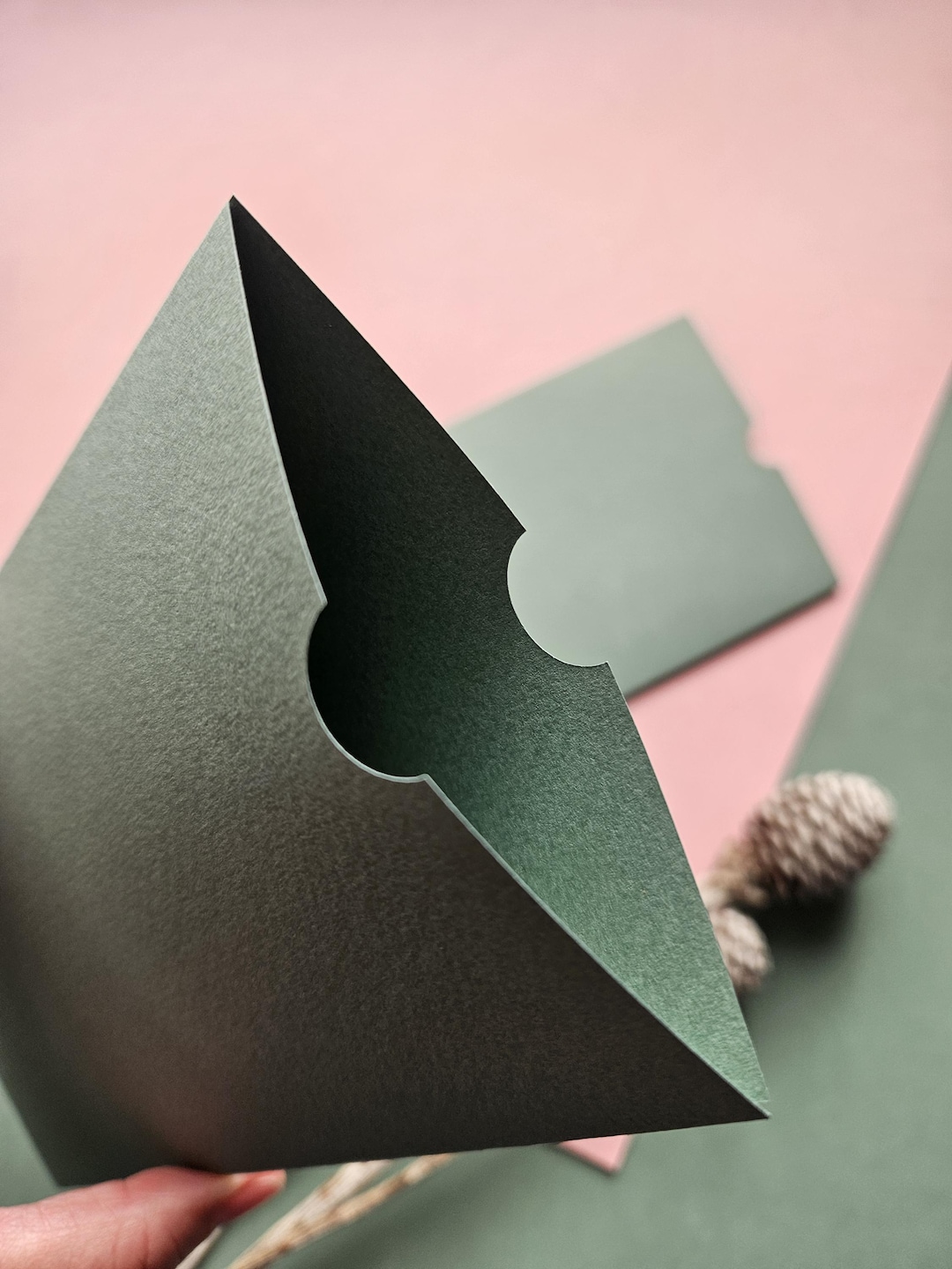 Sage Green Envelopes, Invitation Wrappers, 11x22cm Envelopes ...