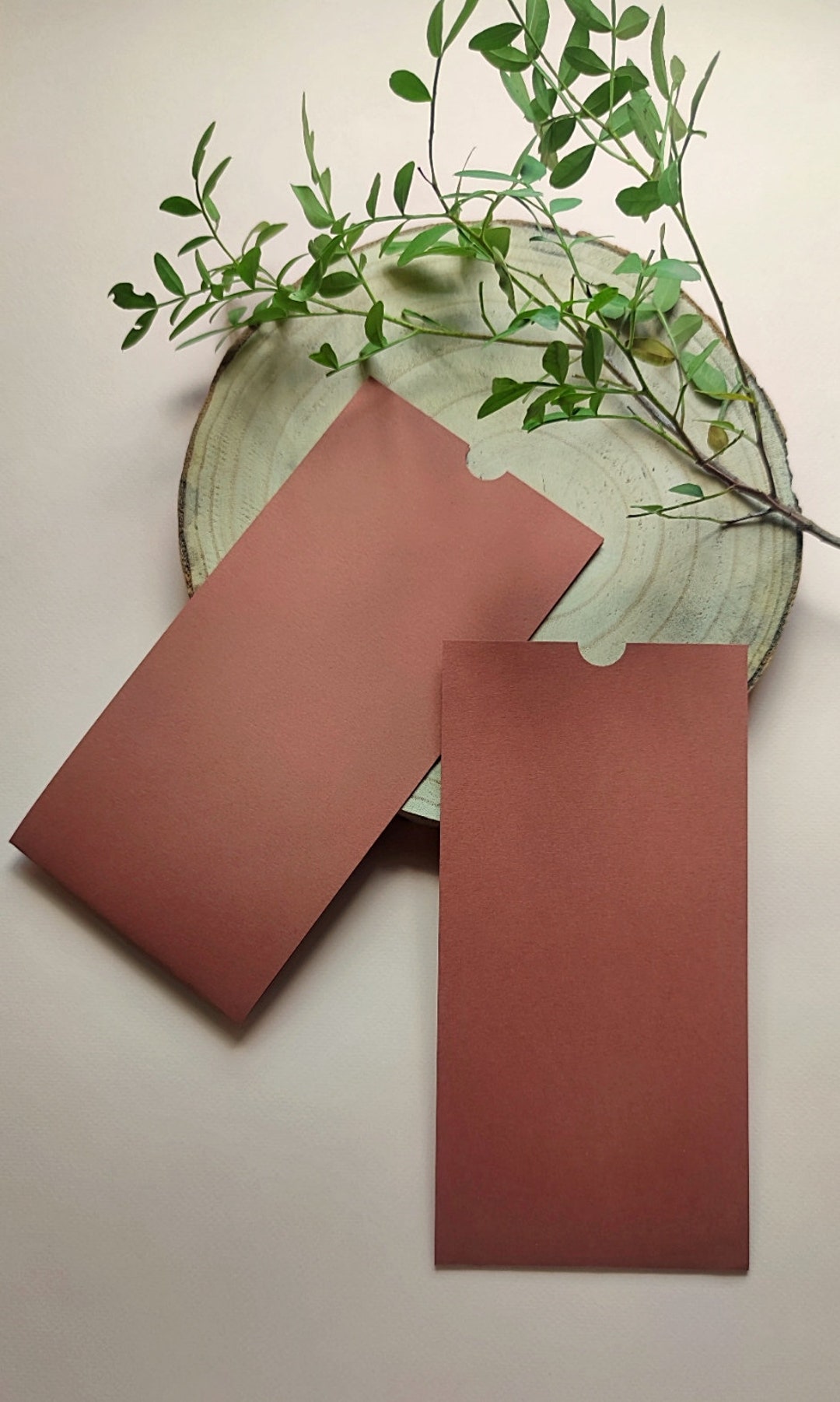 Terracotta Envelope Wrapping for Wedding Invitations, Engagement ...