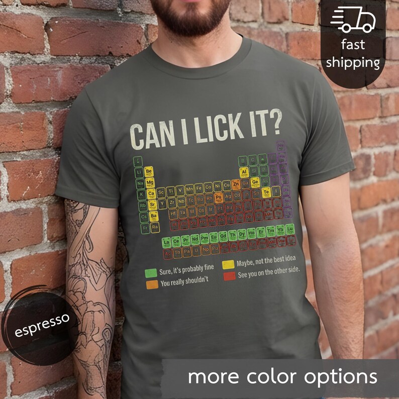 Funny Chemistry Periodic Table Shirt, Science Teacher Gift, Nerdy Lab ...