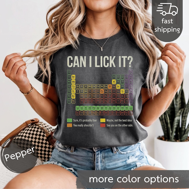 Funny Chemistry Periodic Table Shirt, Science Teacher Gift, Nerdy Lab ...