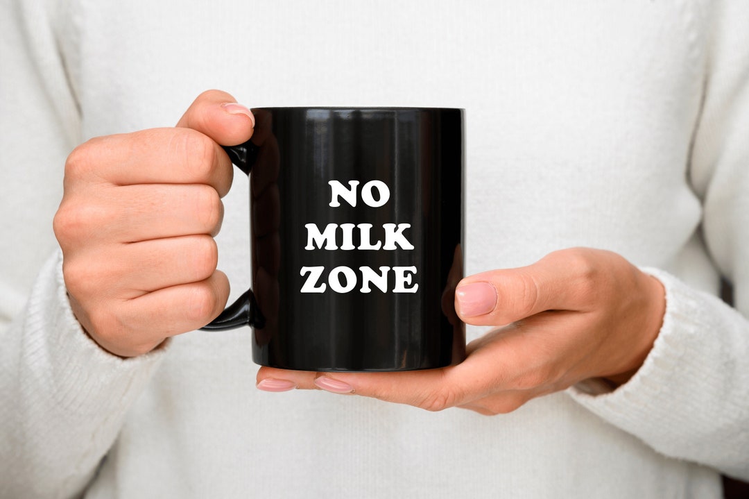 No Milk Zone, Black Coffee Lover Mug, Funny Barista Gift, Statement Mug ...