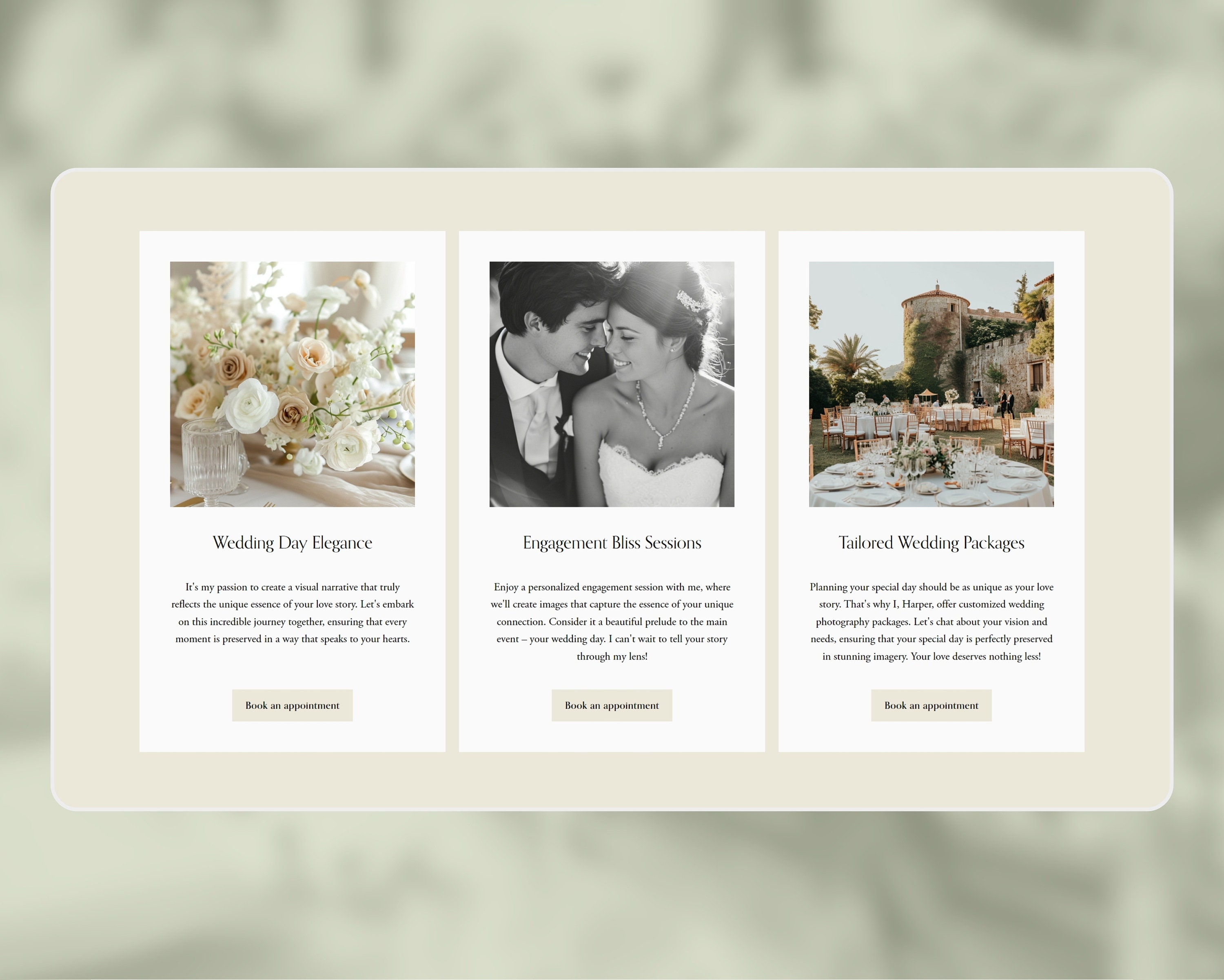 Squarespace 7.1 Template, Wedding Photography Website Template, Minimal ...
