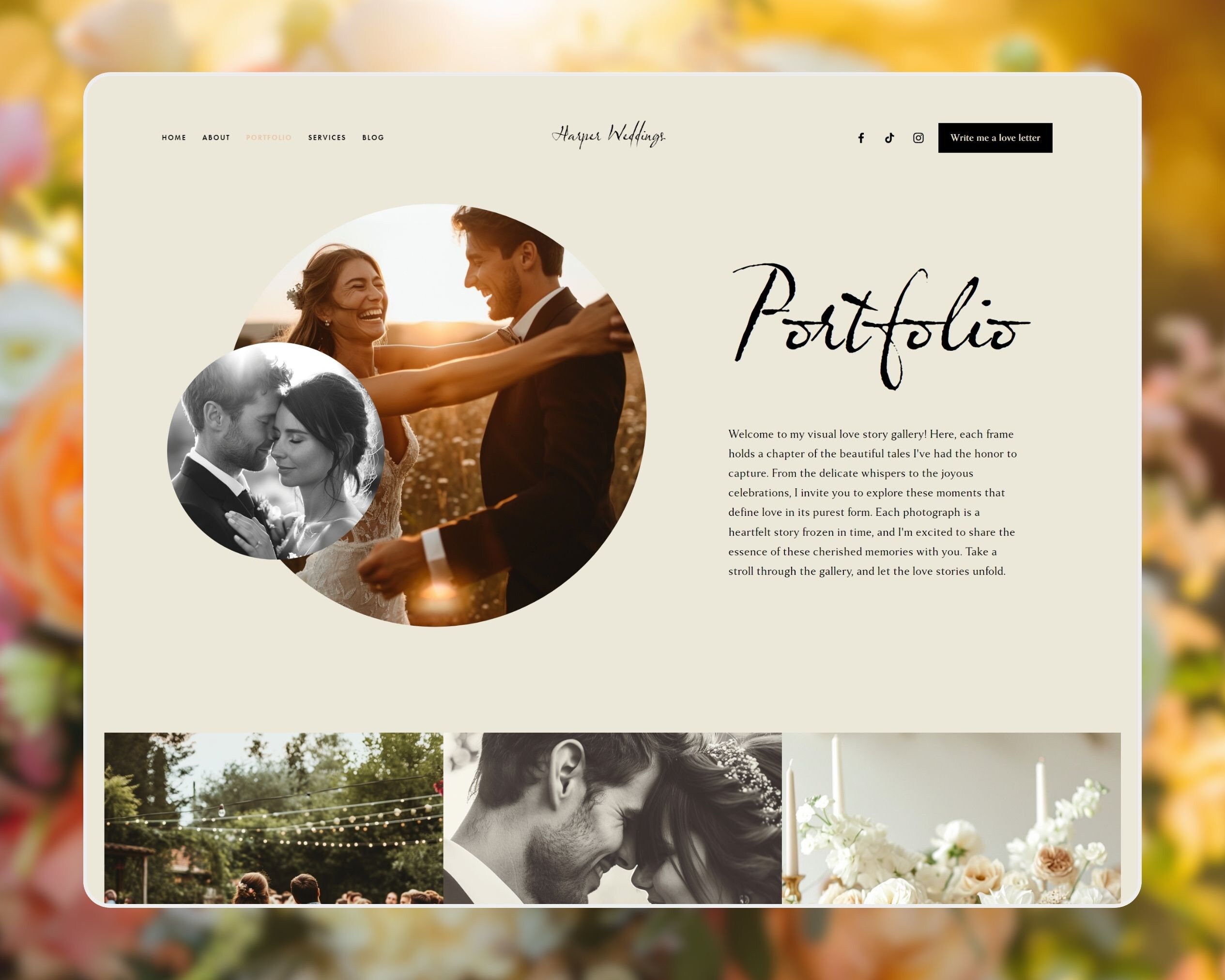 Squarespace 7.1 Template, Wedding Photography Website Template, for ...