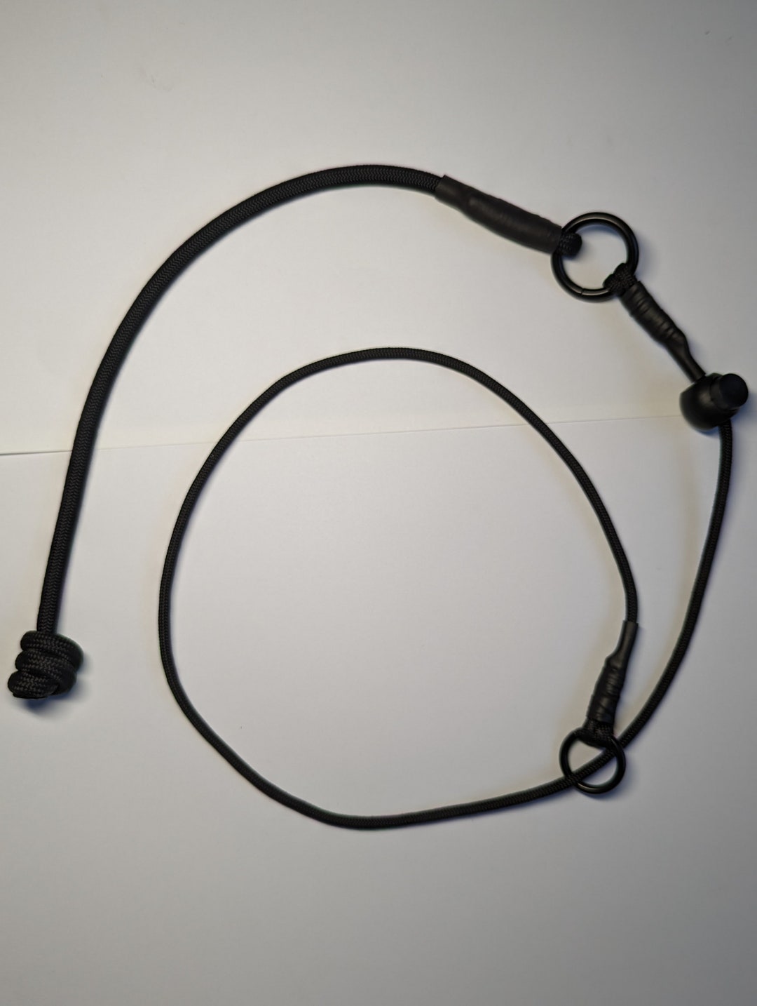 4.5mm Paracord French Influence, Grot Collar With Pull Cord, Black ...