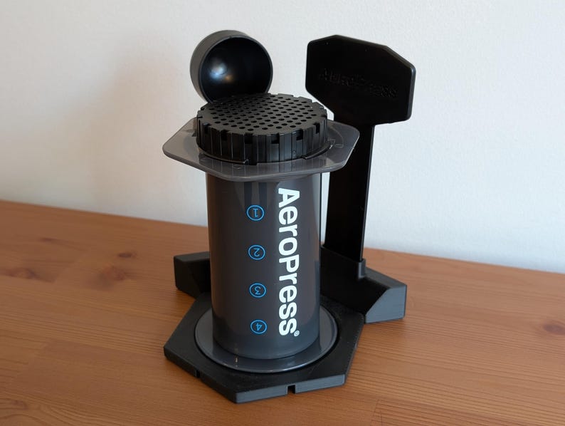 Modular Aeropress Stand & Organizer: Black Hexagonal Coffee Station ...