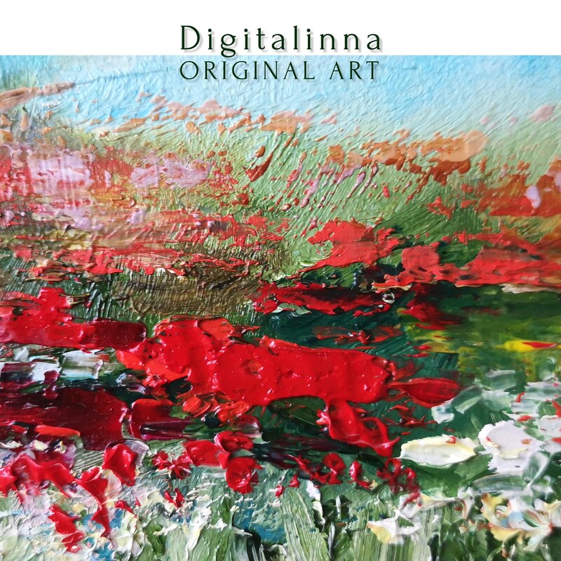 Abstract Poppies - Etsy