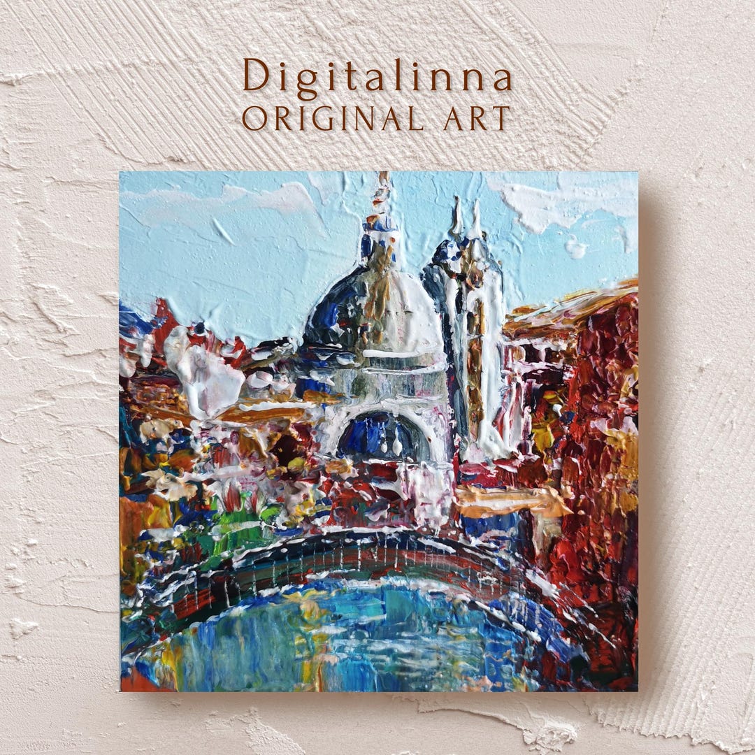 Venetian Painting Italy Original Art Italian Oil Painting Venice Italy ...