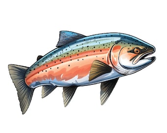Steelhead Sticker Decal 20% Flows to Western Rivers - Etsy