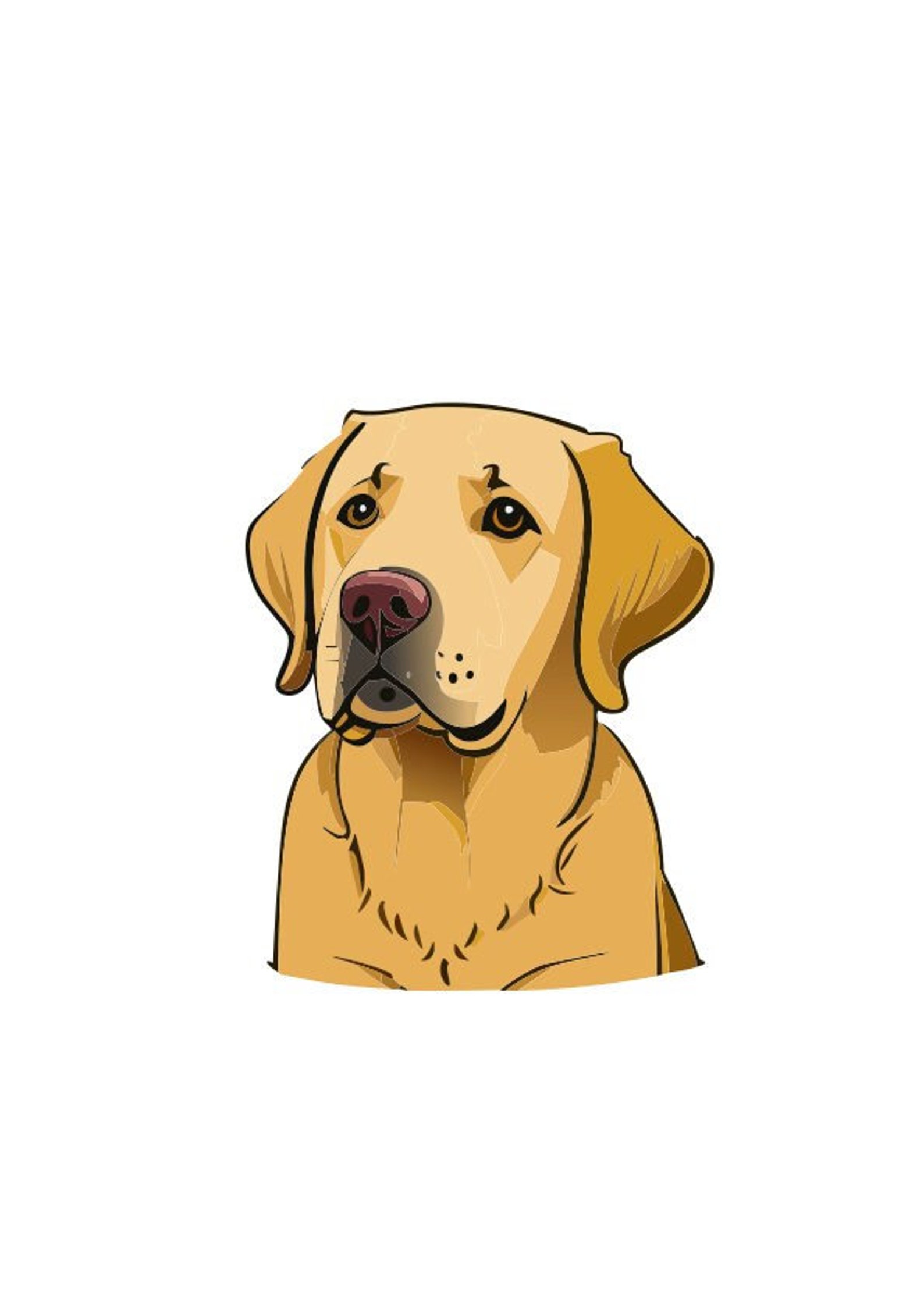 Yellow Lab Decal Sticker - Etsy