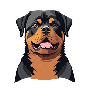 Rottweiler Decal Sticker - Etsy