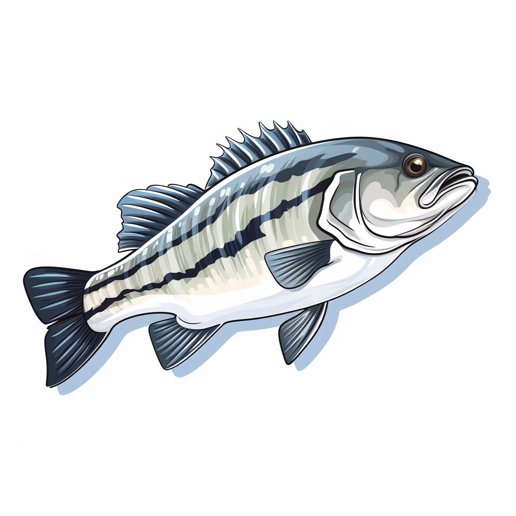Striper Bass Sticker Decal - Etsy
