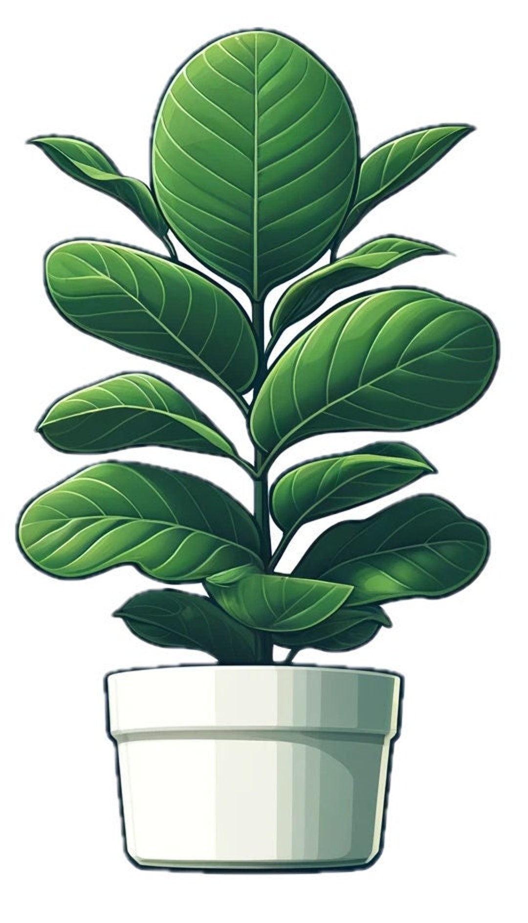Fiddle Leaf Fig Decal Sticker - Etsy