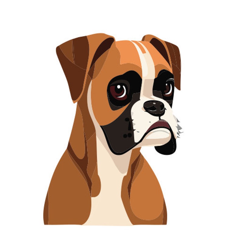 Boxer Decal Sticker - Etsy