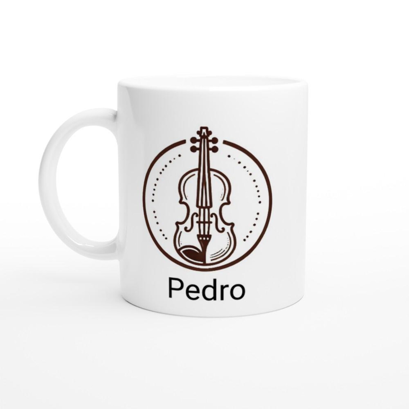 Personalized Violinist Mug With Name - Custom 11 Letter Ceramic Coffee ...