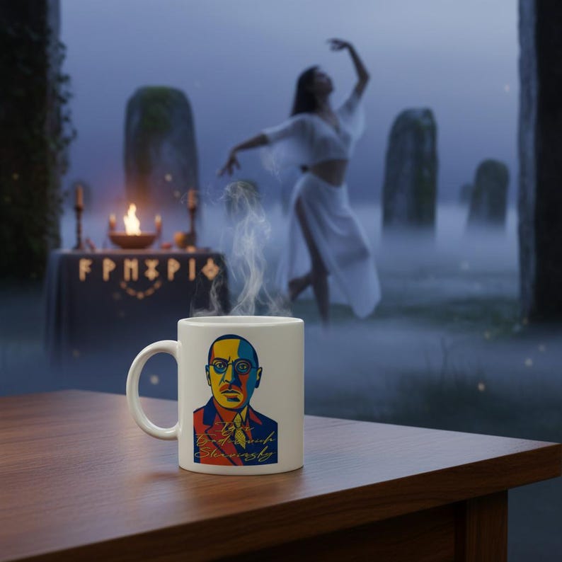Igor Stravinsky Tribute Mug - Personalised Colorful Pop Art Ceramic ...