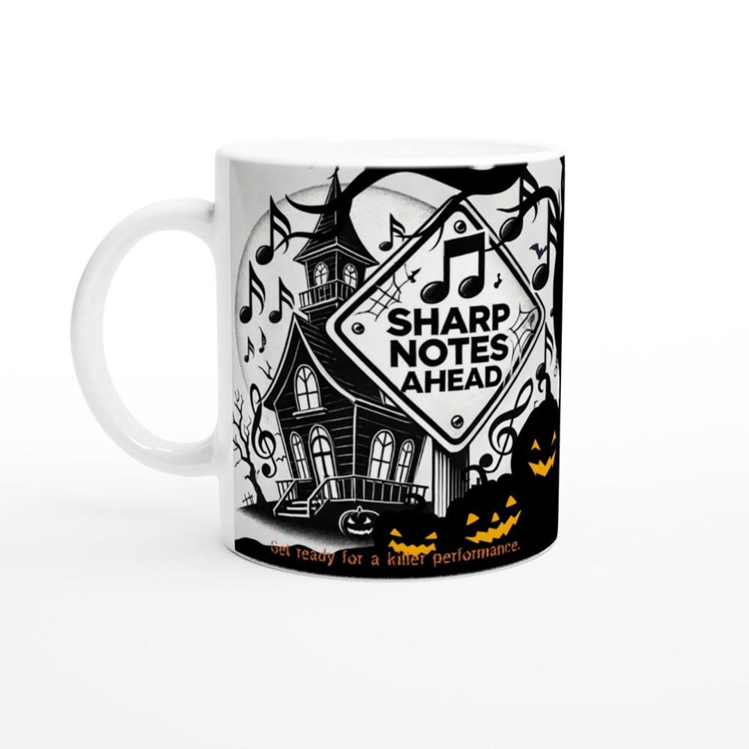 Sharp Notes Haunted House Mug Fun and Spooky Music Lover Gift for ...