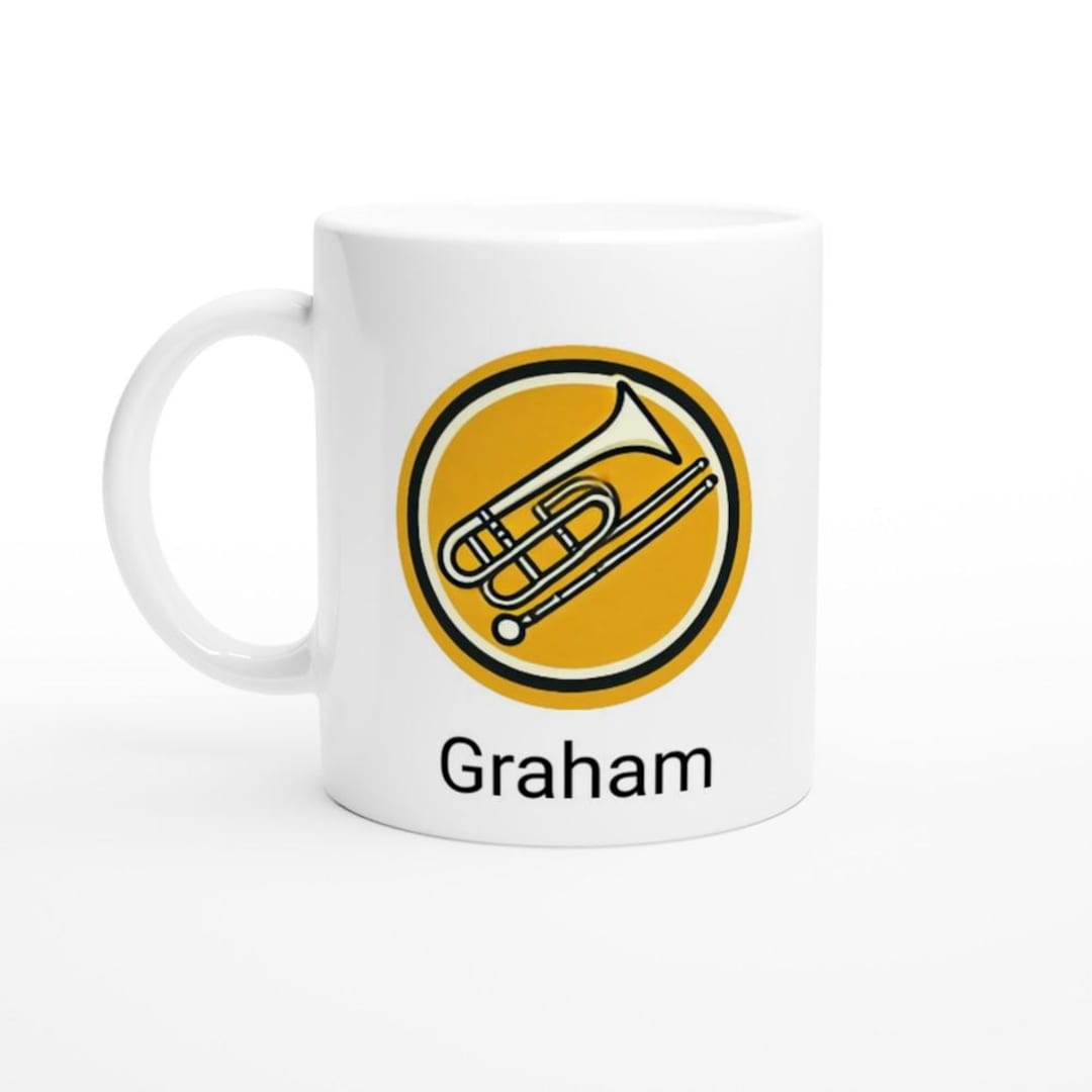 Personalized Trombonist Mug With Name-custom 11 Letter Ceramic Coffee ...