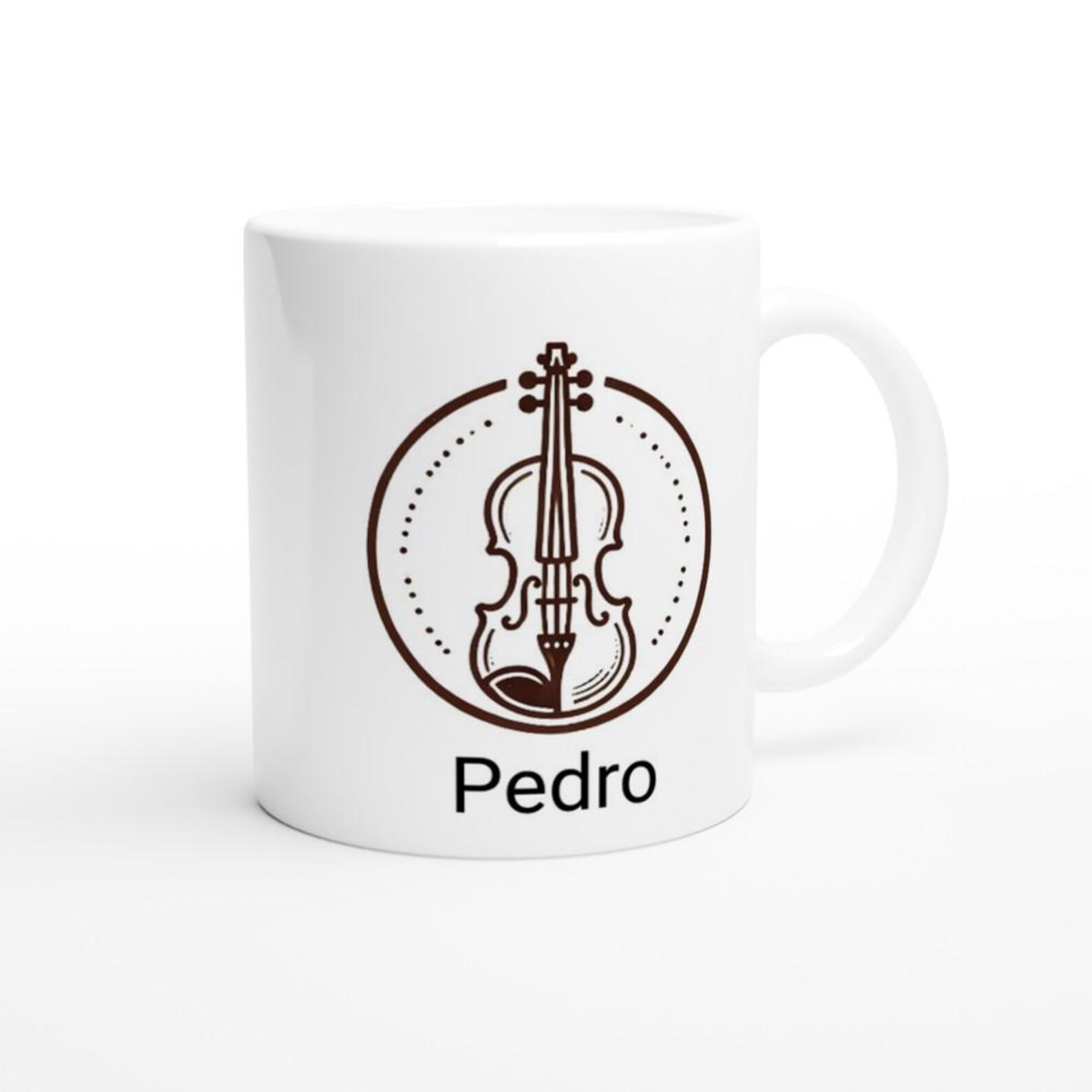 Personalized Violinist Mug With Name - Custom 11 Letter Ceramic Coffee ...