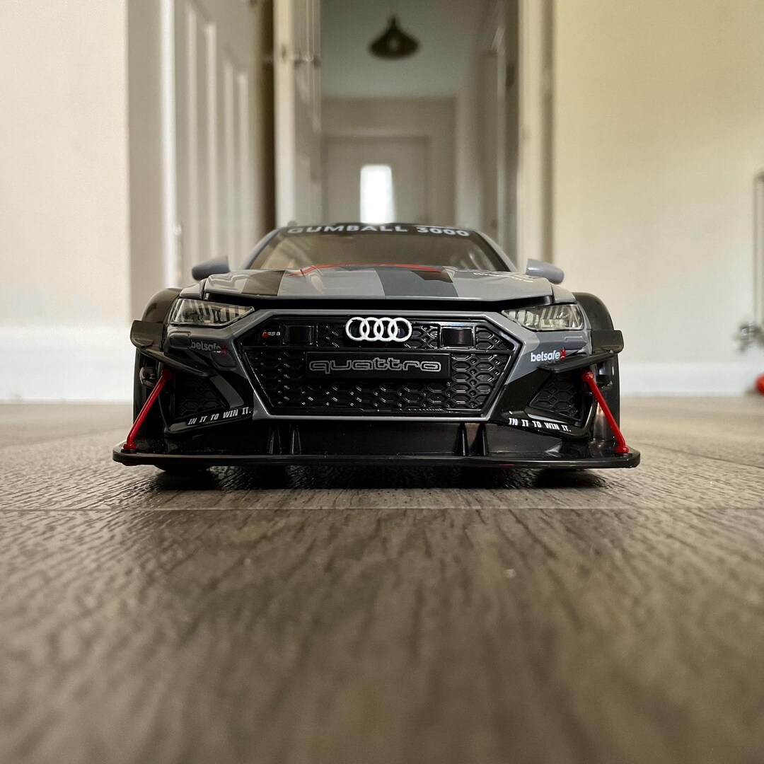 Audi RS6 Diecast Car Model Toy Pull Back With Light & Sound Boys’ Gift ...