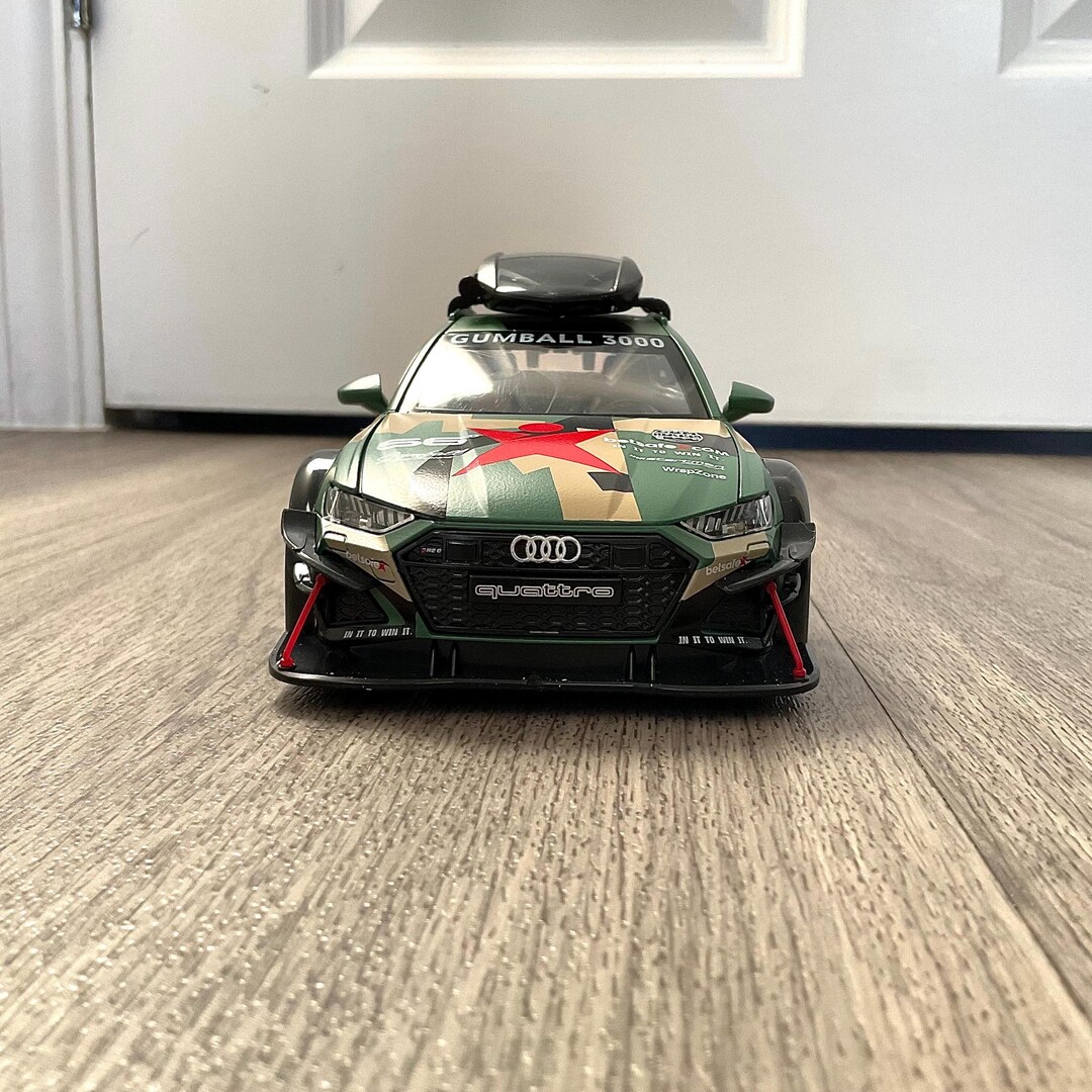 Audi RS6 Avant Diecast Model Car: Alloy Sound & Light Toy (1/24) - Etsy