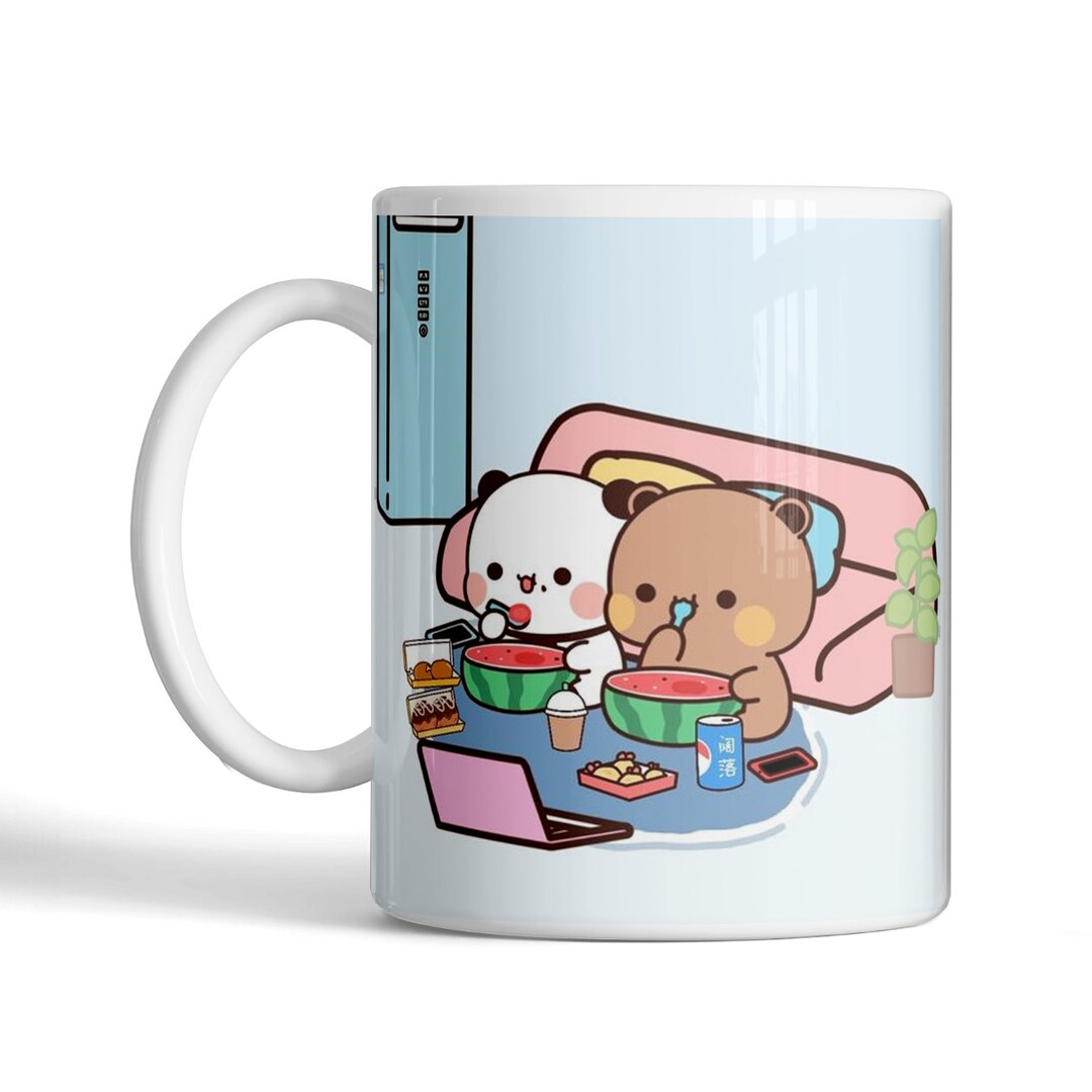 Bubu and Dudu Eating Watermelon Cute Cartoons Cat Love Pet Valentine's ...