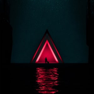 Red Triangle | Digital Download | Wall Art | Home Decor | Artwork ...