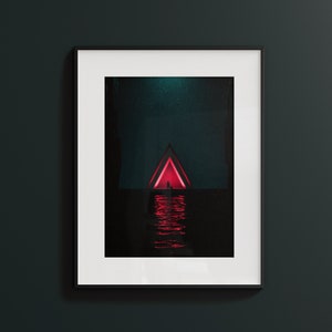 Red Triangle | Digital Download | Wall Art | Home Decor | Artwork ...