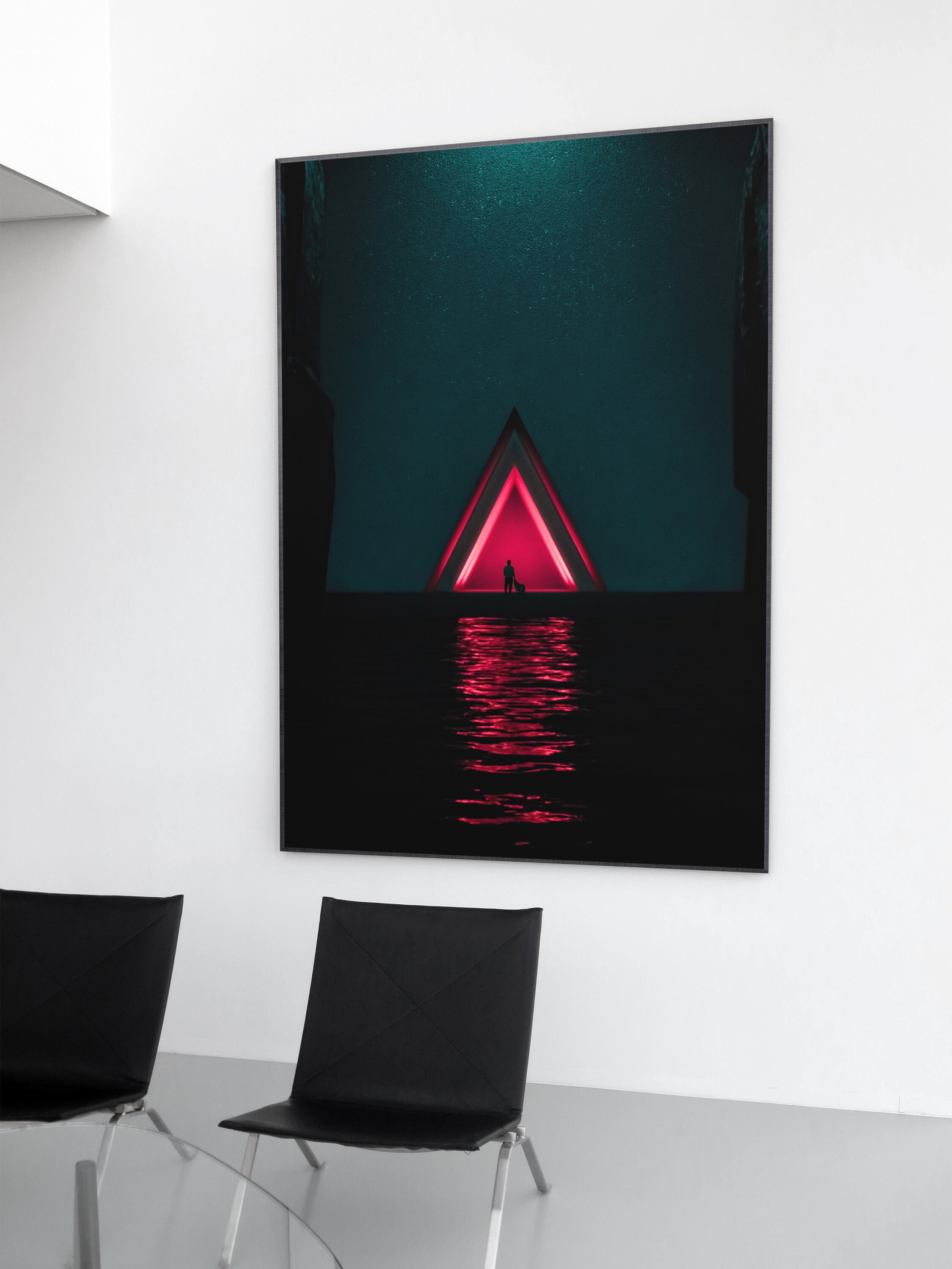 Red Triangle | Digital Download | Wall Art | Home Decor | Artwork ...