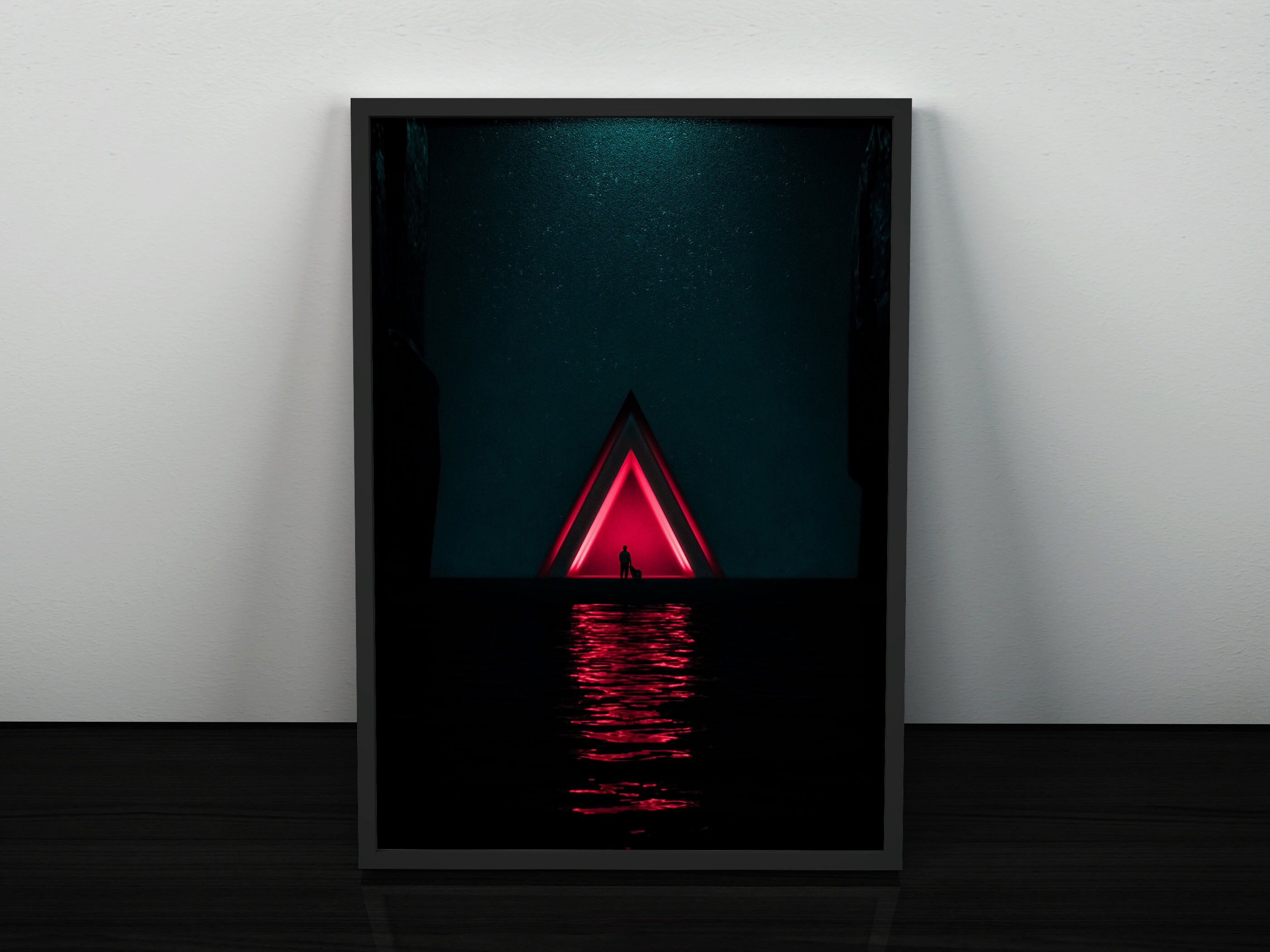 Red Triangle | Digital Download | Wall Art | Home Decor | Artwork ...
