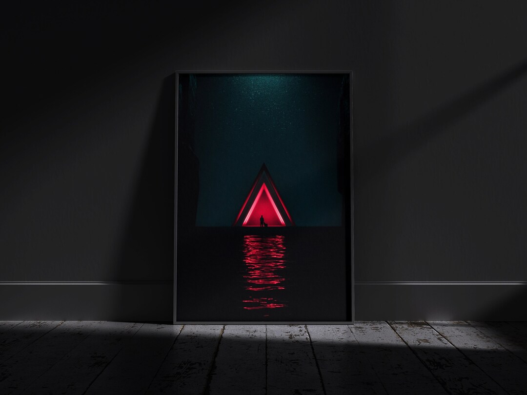 Red Triangle | Digital Download | Wall Art | Home Decor | Artwork ...
