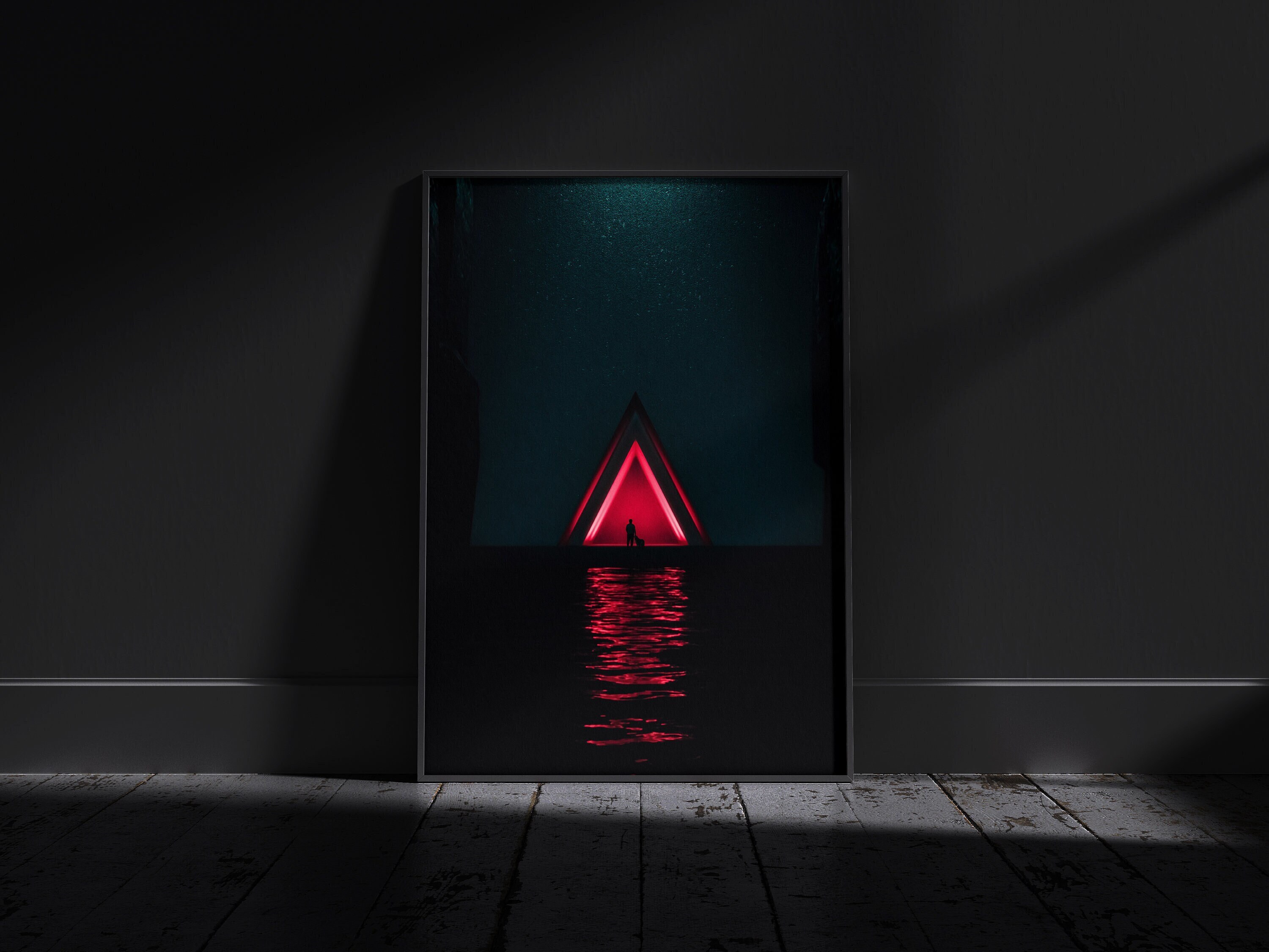 Red Triangle | Digital Download | Wall Art | Home Decor | Artwork ...