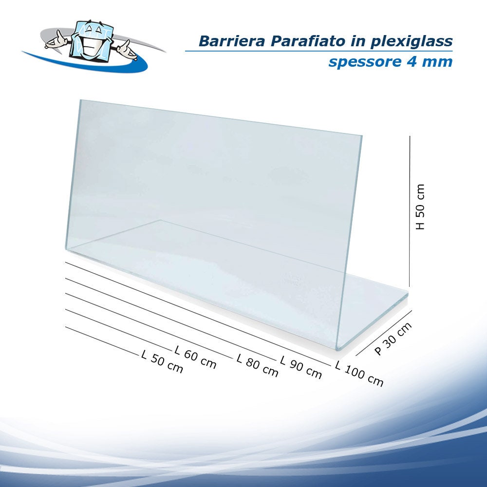 50 Cm High Breath Protection Barrier Open Spit Guard Display Case in ...