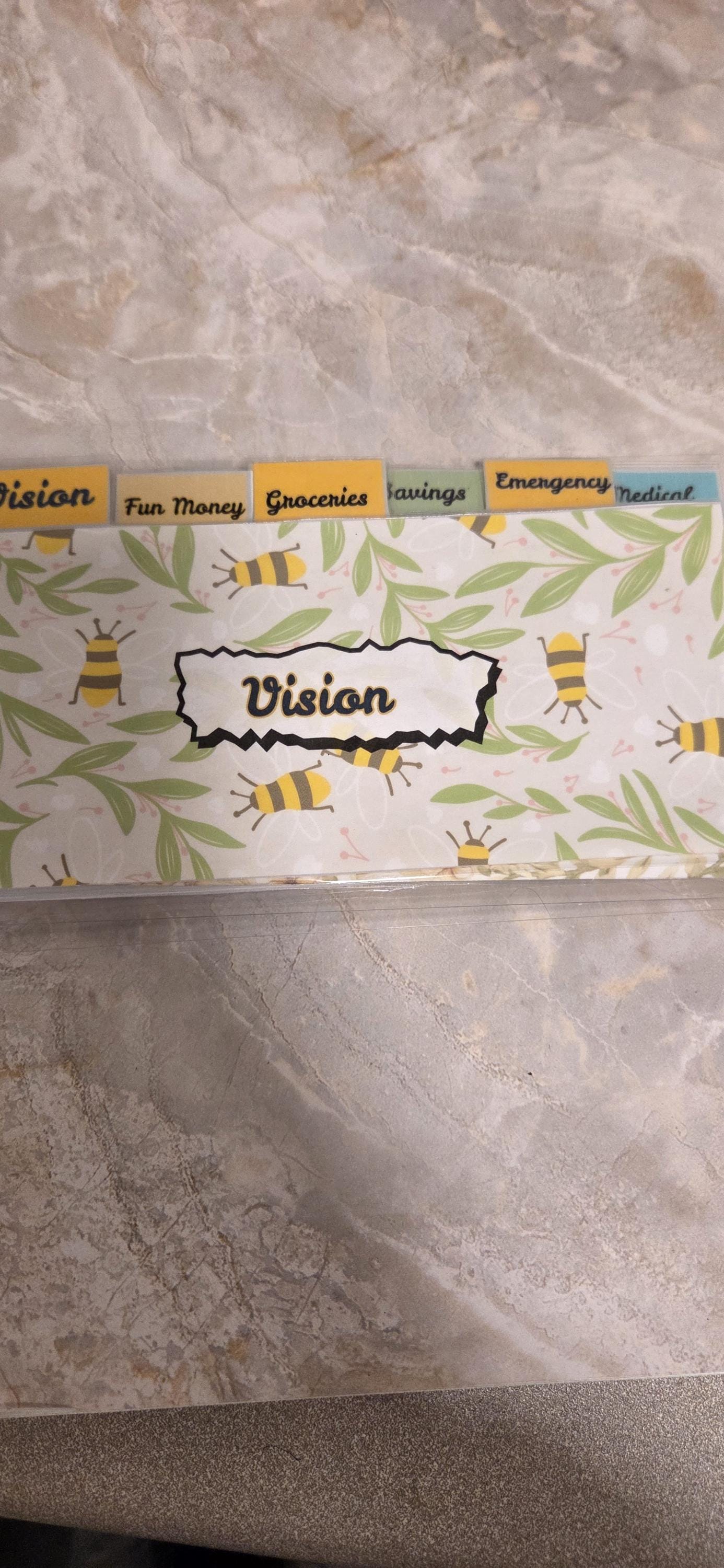 Bee Themed Tabbed Cash Envelope Dividers, Budgeting Set (6) - Etsy
