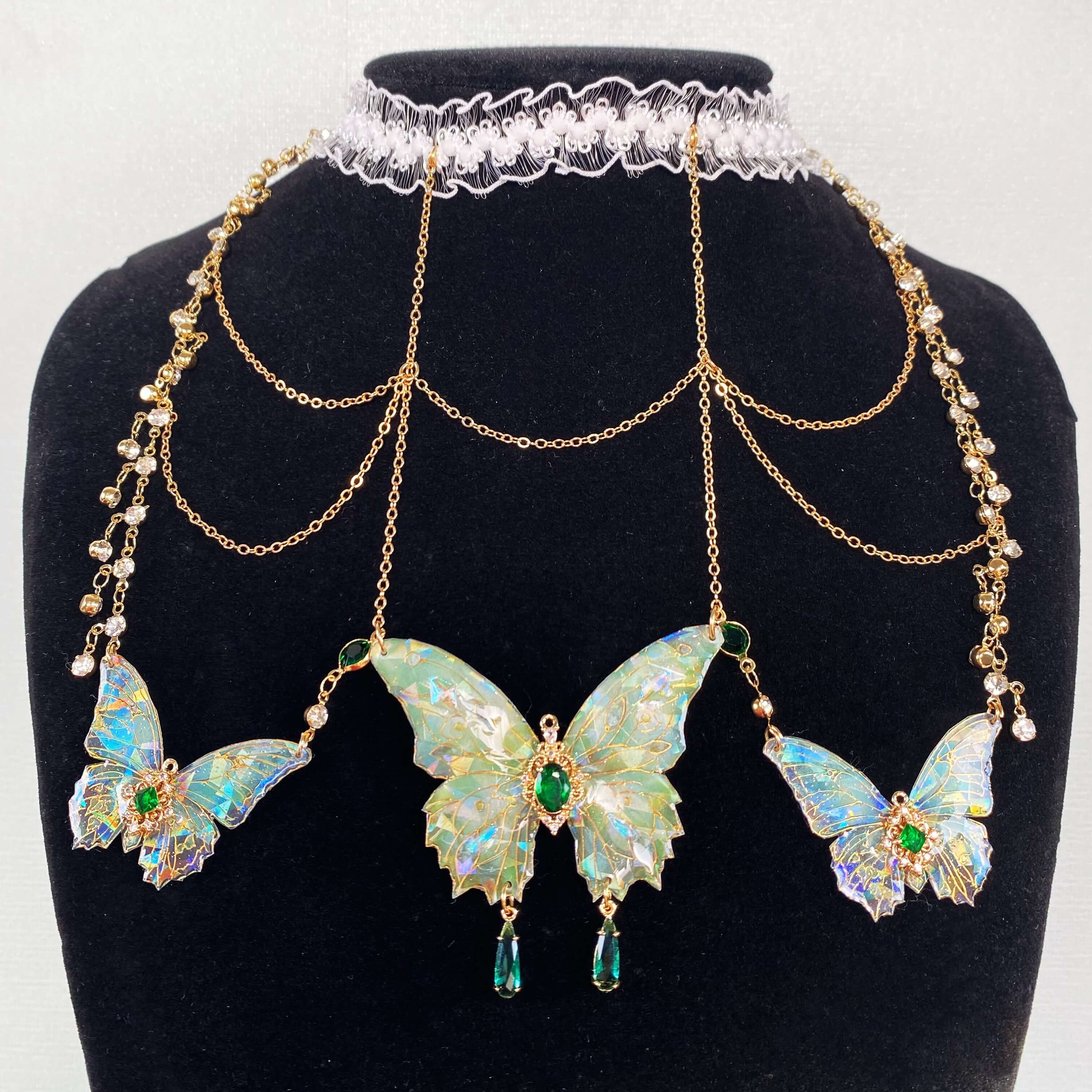 Enchanting Forest Fairy Butterfly Thigh Chain,leg Chain, Body Jewelry ...