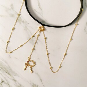 Dainty Thigh Chain Initial Diamond Leg Chain body Chainhandmade Leg ...