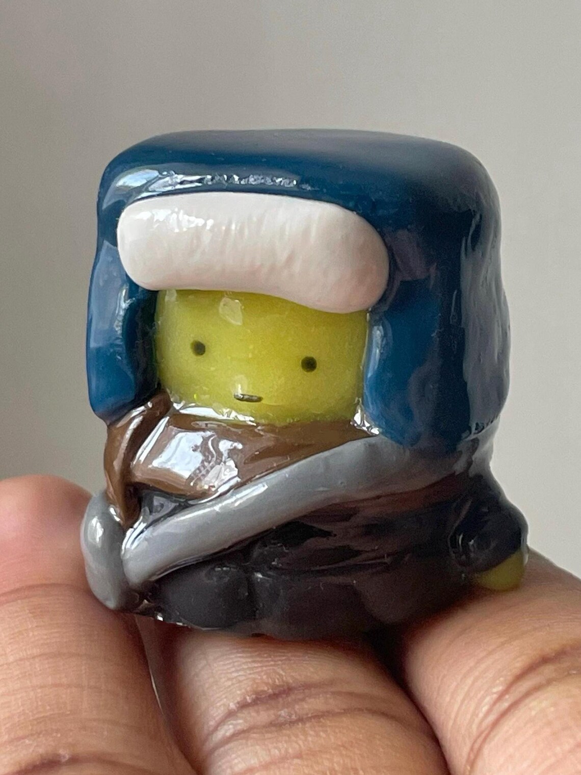 Smiski Inspired Deskfriend | Handmade Polymer Clay Figure - Etsy