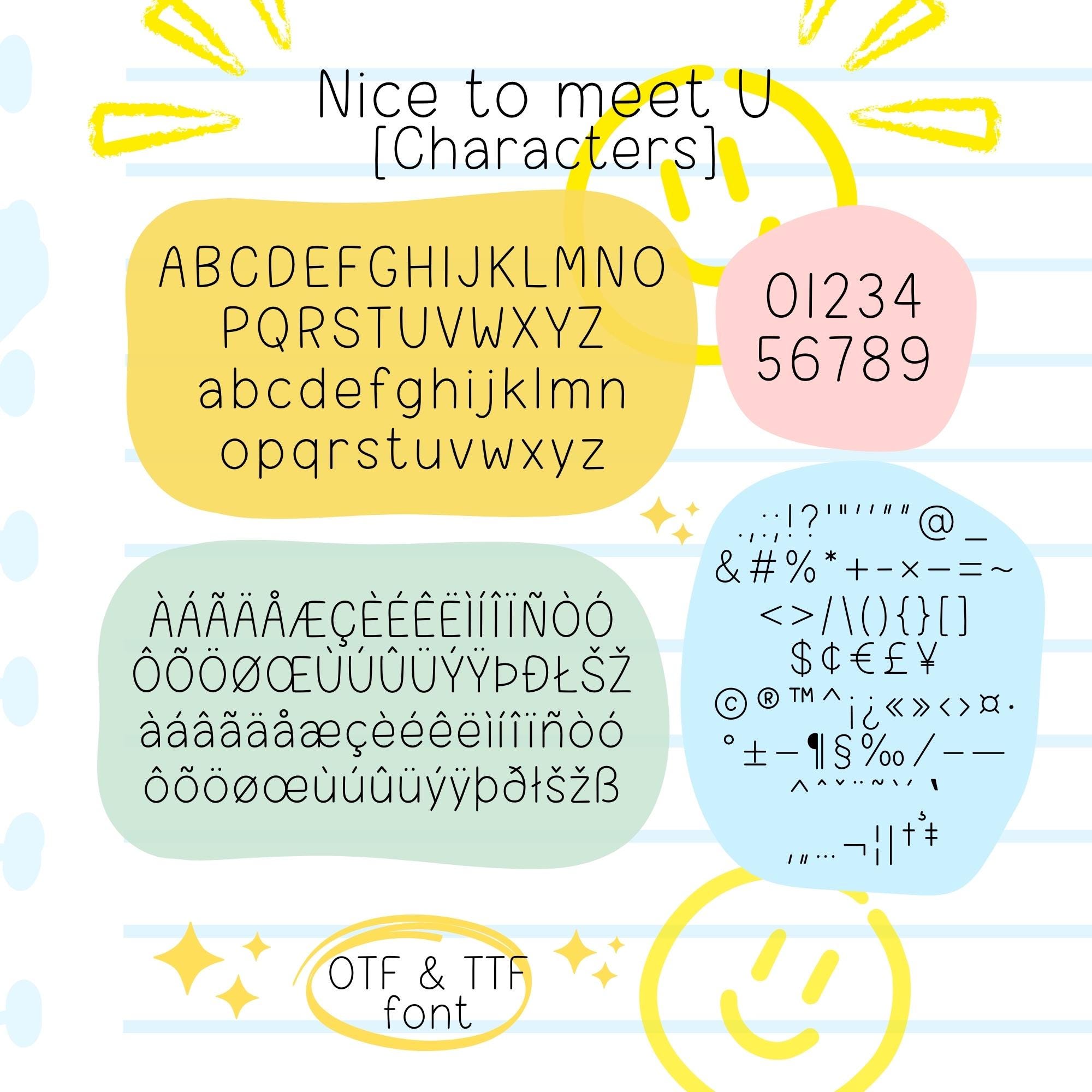 Handwriting Font, Neat Handwritten Font, Simple Minimal Font for Taking ...