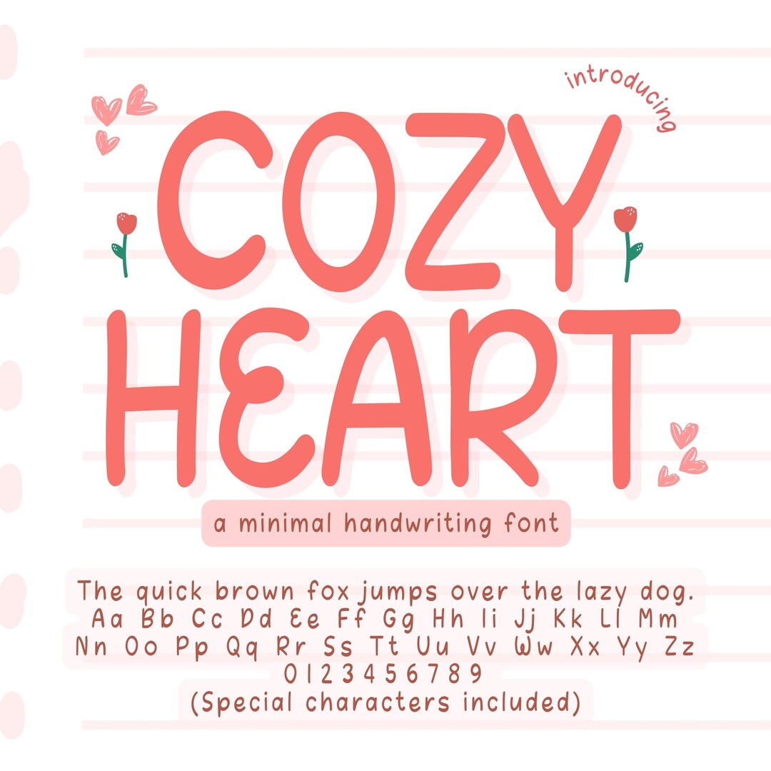 Handwriting Font, Cute & Neat Handwritten Font, Tidy Font for Goodnotes ...