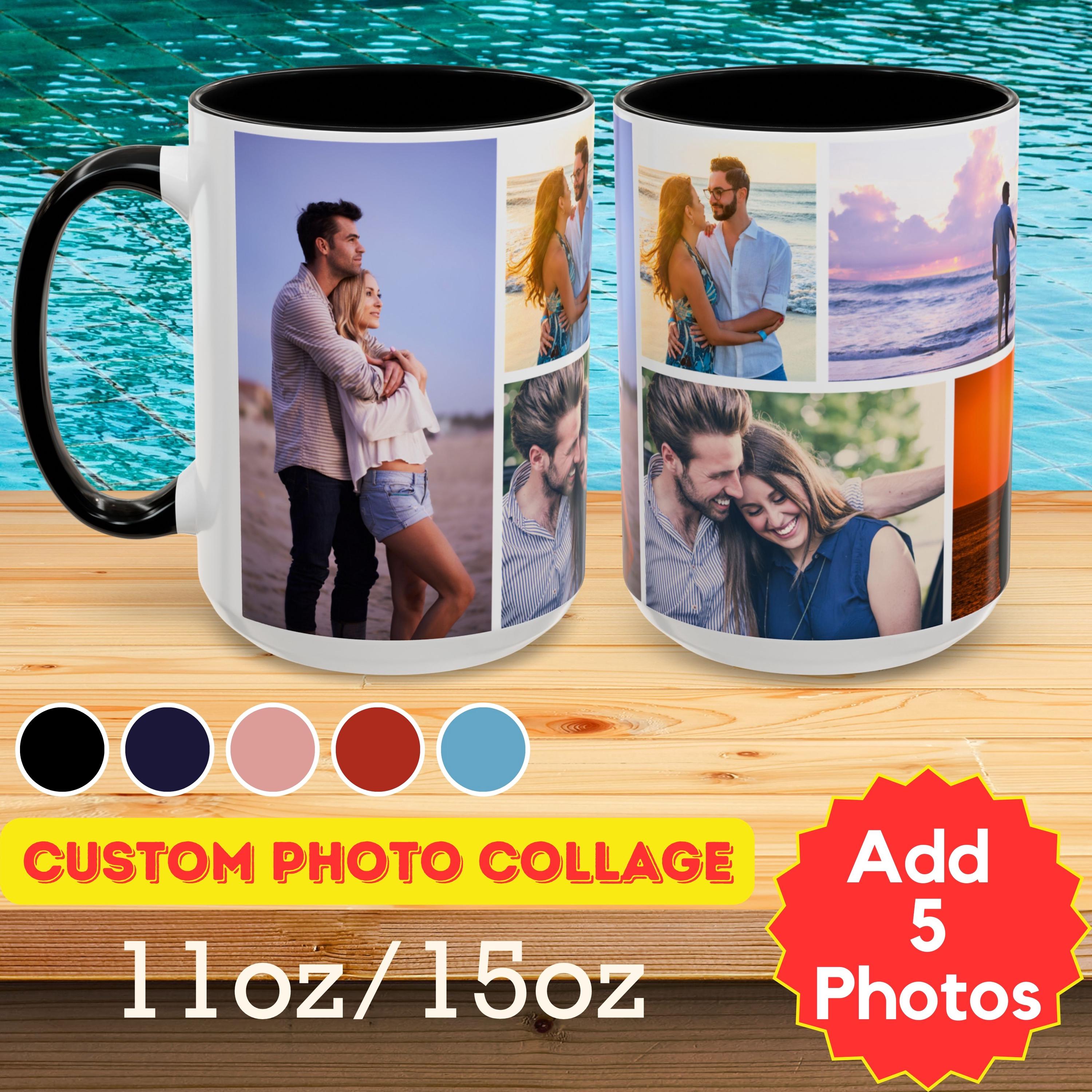 Personalized Photo Collage Mug, Photo Custom Mug, Picture Collage ...