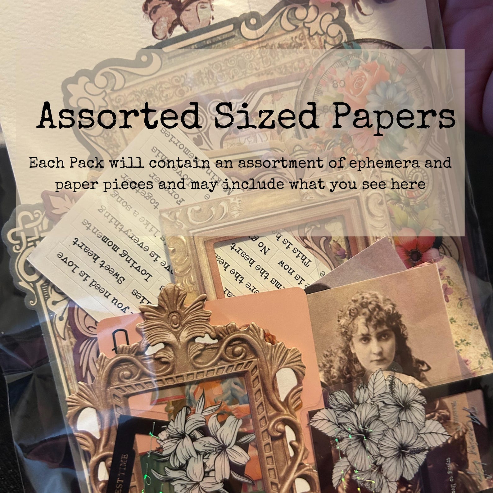 Junk Journaling Mystery Pack Grab Bag, Collage Paper, Mixed Media ...