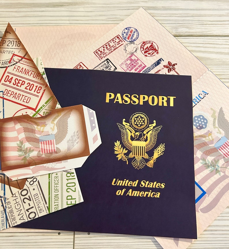 Junk Journal Ephemera Kit Travel Passport Scrapbooking Junk Journal ...