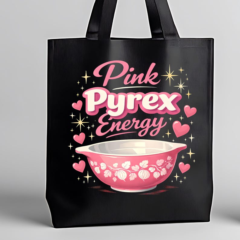 Pink Pyrex Energy Retro Vintage Pyrex Pink Gooseberry PNG - T-shirt ...