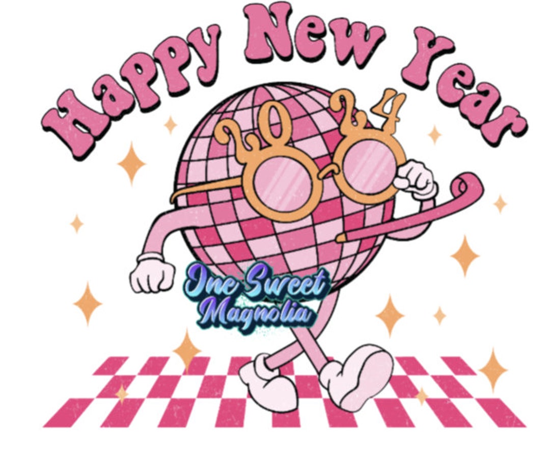 2024 Happy New Year Disco Ball Digital Download Instant Download - Etsy
