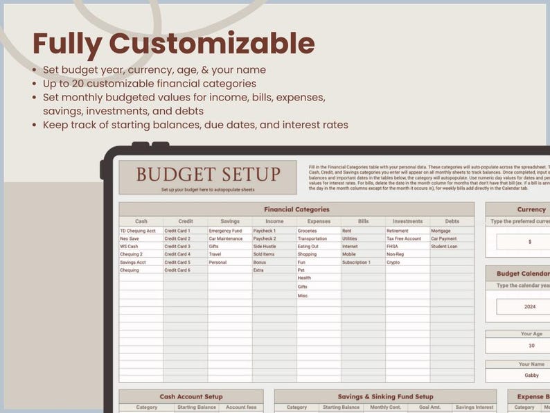 2025 Budget & Goal Tracker: Credit Card User Google Sheets Template ...