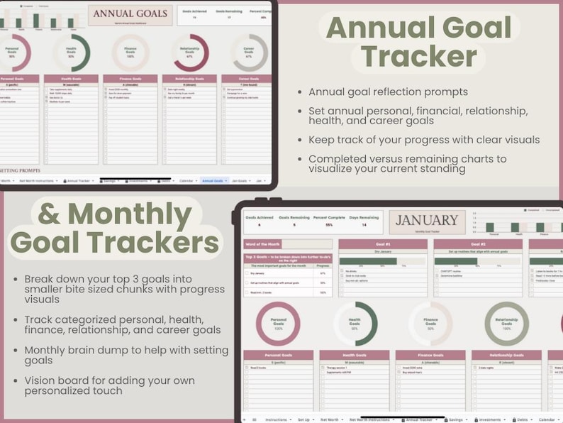 2026 Pink Budget & Goal Tracker: Credit Card and Debit/cash User Google ...