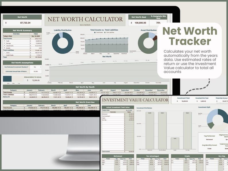 2026 Green Budget & Goal Tracker: Credit Card and Debit/cash User ...