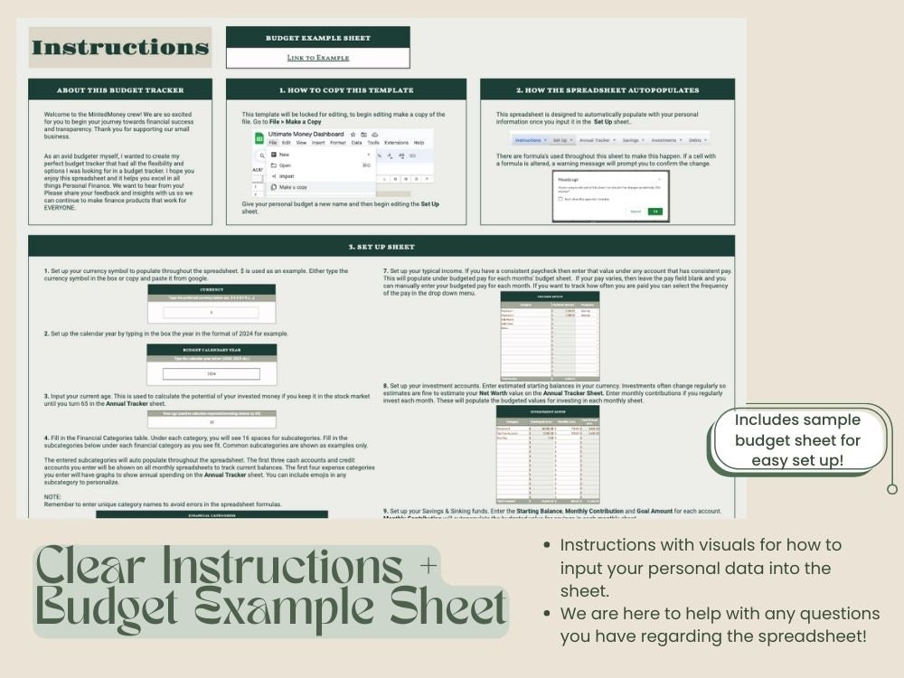 Annual Budget & Goal Tracker for Credit Card Users, Google Sheets ...