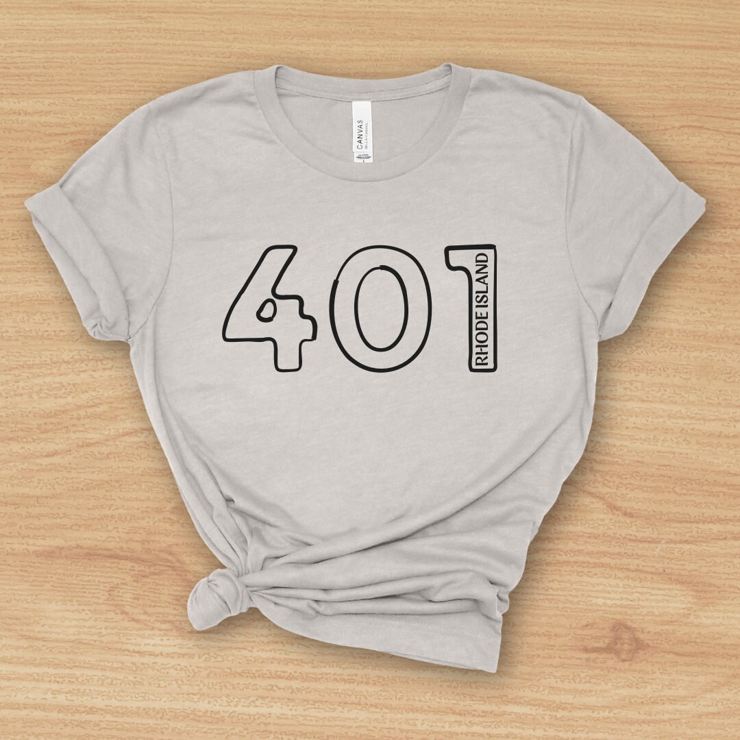 Rhode Island 401 Area Code T-shirt - Etsy